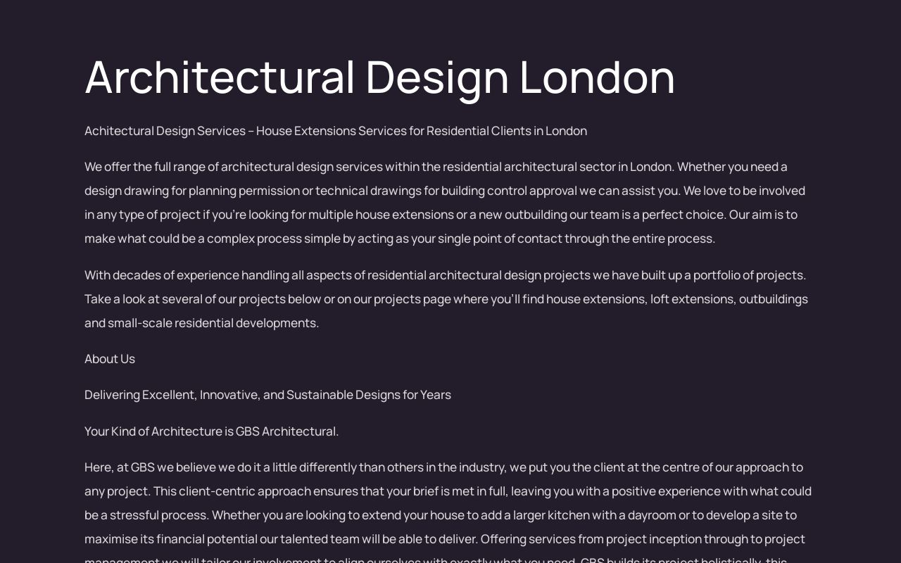 Architectural Design London